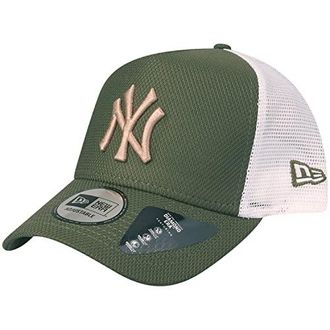 New Era Trucker Cap - Diamond New York Yankees Olive