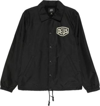 Deus Homme, Vestes, Noir, Taille: M Giacca Coulisse e Logo