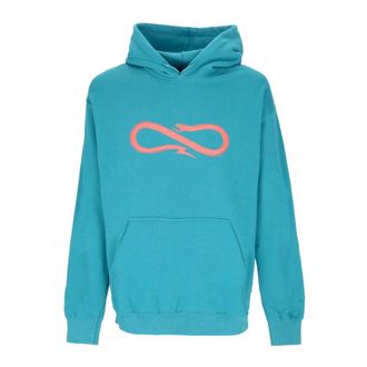 PROPAGANDA Petrol Logo Hoodie Langarm Sweatshirt - - Sweatshirts & Hoodies - Herren - Blau - XL