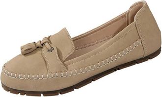 Generic Chaussures plates &agrave; enfiler pour femme - Couleur unie - &Eacute;l&eacute;gantes - Classiques - Pliables - L&eacute;g&egrave;res et confortables - Coupe large - Style d&eacute;contract&eacute; 