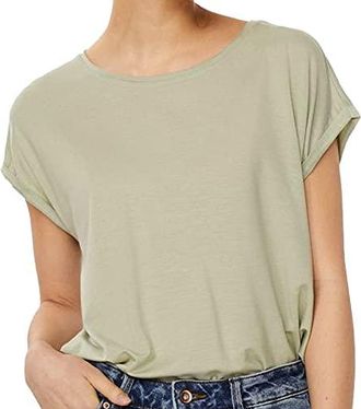 Vero Moda Vero Moda Vmava Plain SS Top GA Noos T-Shirt - Femme - Desert Sage - XS