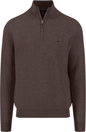 Fynch-Hatton Troyer aus Baumwolle mit Strukturstrick Earth/S