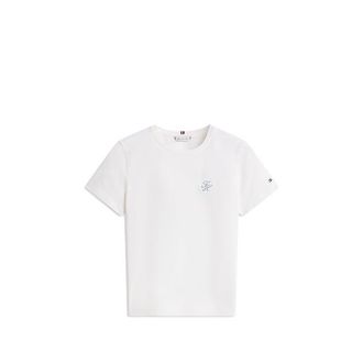 Tommy Hilfiger T-shirt manches courtes en coton m&eacute;lang&eacute;