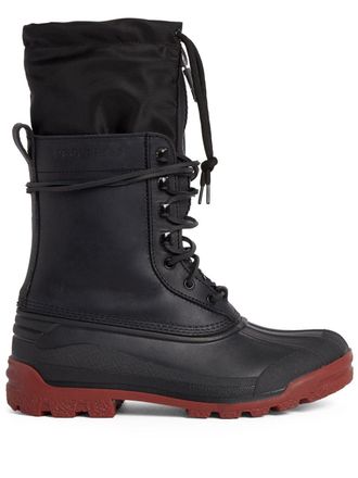 Dsquared2 bottines &agrave; design superpos&eacute; - Noir
