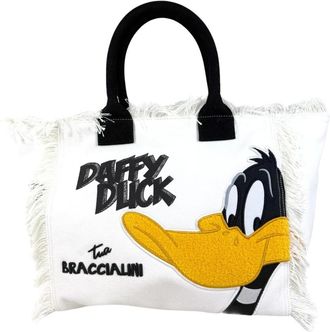 Braccialini Femme, Sacs, Blanc, Taille: ONE Size Summer Special Lt Tote