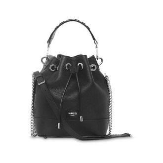 Lancel Femme, Sacs, Noir, Taille: ONE Size Sac Seau en Cuir Noir