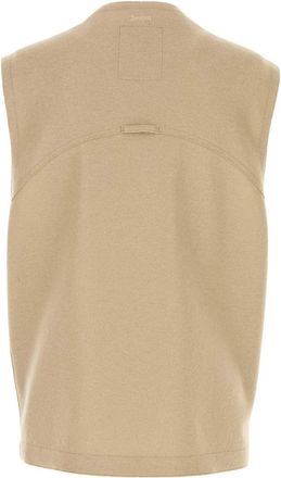 Herno Virgin Wool Vest - Beige