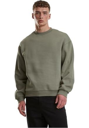 Urban Classics Tb6751-fluffy Crewneck T-Shirt, Vert paléolive, L Homme