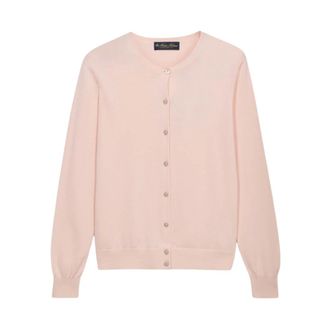 Brooks Brothers Femme, Pulls, Rose, Taille: 40 FR Cotton Cardigan