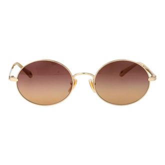 Chlo&eacute; Runde Sonnenbrille - - Accessories - unisex - Gelb - 55 MM