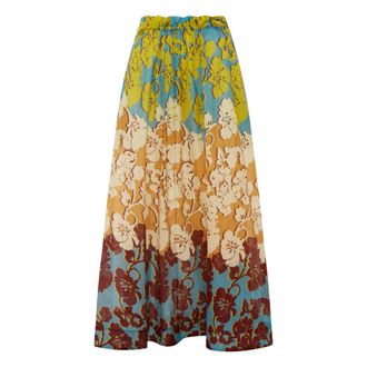 Alemais Jupe Splice Soie et Coton Al&eacute;mais