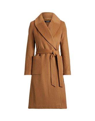 Ralph Lauren WOOL-BLEND WRAP COAT