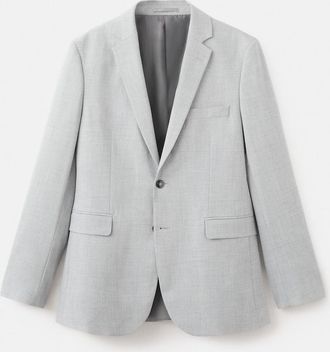 Mango Veste costume Par&iacute;s super slim-fit gris chin&eacute; clair - Homme - 44 - MANGO MAN