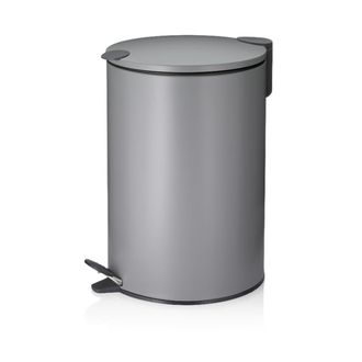 KELA 10640 Treteimer, Metall, Hellgrau, 12 l