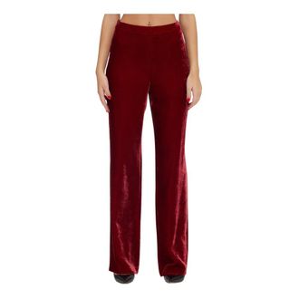 Moschino Weite Samthose - - Trousers - Damen - Rot - S