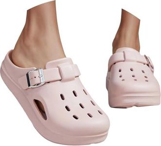 Generic Sandales à Plateforme Confortables pour Femmes Sabots épais décontractées Vacances Printemps été Automne (38)