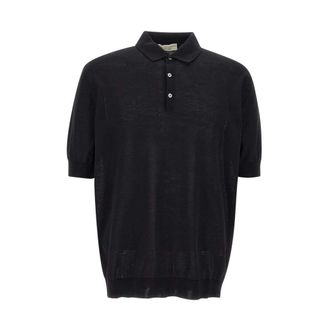 FILIPPO DE LAURENTIIS Homme, Tops, Noir, Taille: L Polo Chemises