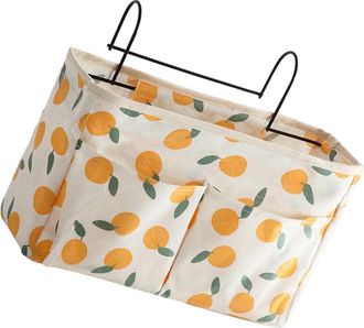 DOITOOL Dormitory Hanging Pouch mit Zitronenmotiv Multifunktionaler Aufbewahrungskorb zum Aufh&auml;ngen Platzsparend f&uuml;r Schlafzimmer Wohnheim mit Gro&szlig;em Fassungs