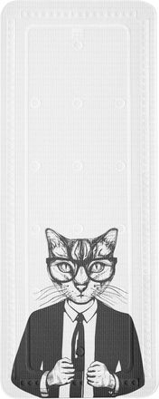 Kleine Wolke Wanneneinlage Kalli in Schwarz-Wei&szlig; mit 36x92 cm