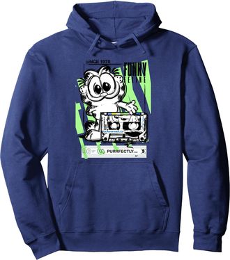 Garfield Punk Mixtape Gen X Graffiti 70er Jahre Funky Classic Cat Pullover Hoodie