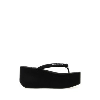 Alexander Wang Femme, Chaussures, Noir, Taille: 37 EU Flip Flops