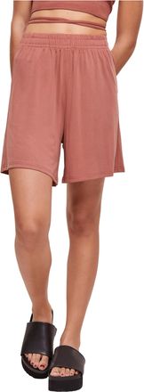 Urban Classics Damen Shorts Ladies Modal Shorts Terracotta 5XL
