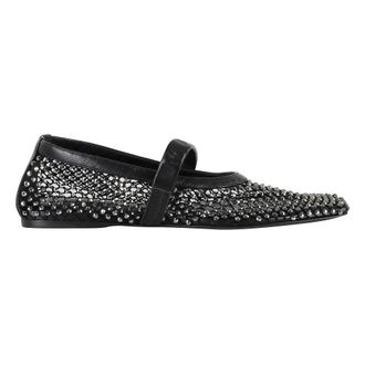 Marni Femme, Chaussures, Noir, Taille: 38 1/2 EU Ballerines Mary Jane en maille noire