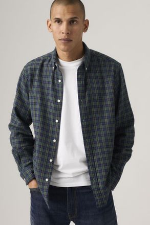 Levi's Chemise Col Boutonn&eacute; Authentic - Homme - Multicolore / Jordan Plaid Star Sapphire - S