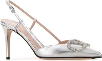 Valentino Garavani Femme, Chaussures, Gris, Taille: 39 EU Escarpins VLogo Signature