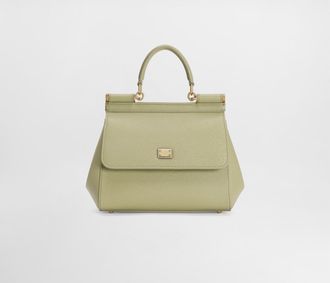 Dolce & Gabbana Sicily Medium Handbag - Frau Handtaschen Green Onesize