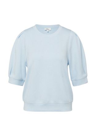s.Oliver Sweatshirt Sweatshirt Scuba-Sweatshirt mit Faltendetails