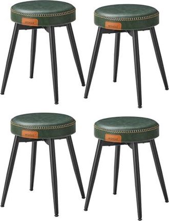 Vasagle EKHO Kollektion - Esszimmerst&uuml;hle, 4er Set, K&uuml;chenst&uuml;hle, Kunstleder, Mid-Century-Modern-Stil, 48,2 cm hoch, f&uuml;r K&uuml;che, Esszimmer, einfacher Aufbau, w