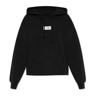 Maison Margiela Hoodie mit Logo - - Sweatshirts & Hoodies - Damen - Schwarzk - S