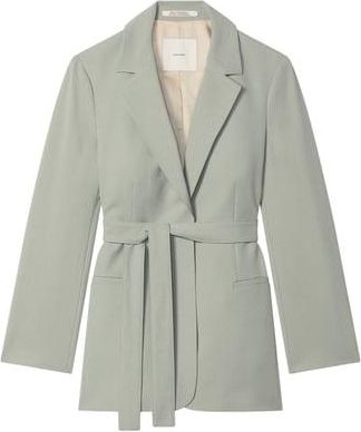 Calvin Klein Blazer casual &agrave; ceinture en serg&eacute;