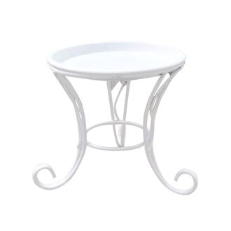 Hemoton Blumenhocker Metall Blumenst&auml;nder Eisen Hocker Retro Europ&auml;ischer Stil Metallhocker Balkon Boden Garten Blumentopf Pflanzgef&auml;&szlig; Halter Dekoration Pflan