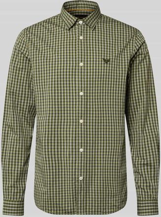 PME Legend Slim Fit Freizeithemd mit Kentkragen und Label-Stitching