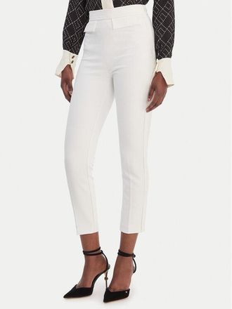 Elisabetta Franchi Stoffhose PA-170-61E2-V290 Wei&szlig; Regular Fit