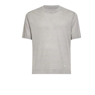 C.P. Company C.p. Company, Homme, Tops, Gris, Taille: L T-Shirt Ras du Cou