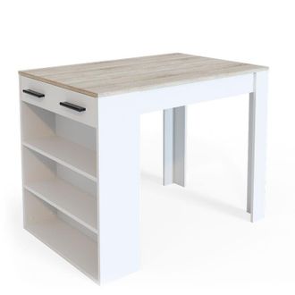 Vicco Table style bar Repose, Sonoma/blanc, 67x100cm Vicco