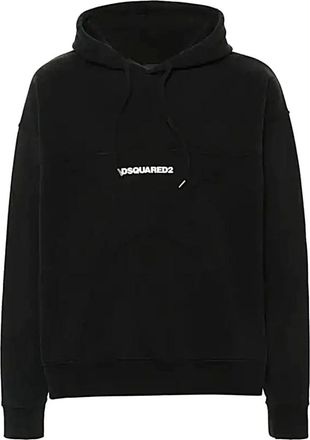 Dsquared2 Homme, Sweatshirts et sweats &agrave; capuche, Noir, Taille: XL Felpa