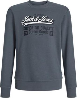 Jack & Jones Jjelogo Sweat Crew 2 Col Aw25 Noos JNR pour Homme, temp&ecirc;te, 164