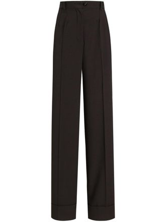 Dolce & Gabbana Womens Trousers Virgin Wool Black