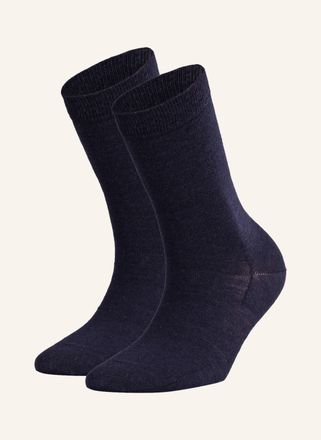 Falke 2er-Pack Socken Softmerino blau