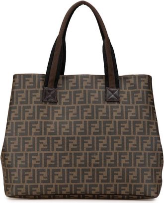 Fendi Shopper - Zucca Spalmati Tote - Gr. unisize - in Braun - f&uuml;r Damen