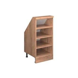 Vicco Meuble de Rangement sous Pente Rion, Ch&ecirc;ne de Force dor&eacute;, 40x81.6cm avec 4 Compartiments