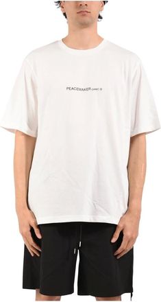 OAMC Oamc, Homme, Tops, Blanc, Taille: S T-Shirt Peacemaker Birds Oamc