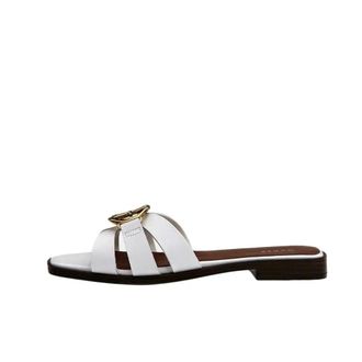 Guess Wei&szlig;e Damen-Slide-Sandalen - - Shoes - Damen - Wei&szlig; - 35 EU