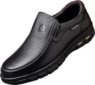 Generic Mocassins classiques en cuir de qualité supérieure pour homme, chaussures habillées confortables et décontractées pour affaires, fête, marche, conduit