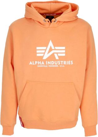 Alpha Industries Homme, Sweatshirts et sweats à capuche, Orange, Taille: M Sweat à capuche tangerine avec poche kangourou