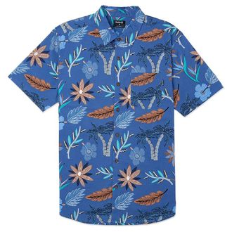 Hurley Herren One and Only Lido Stretch Ss Hemd, Obsidian, M